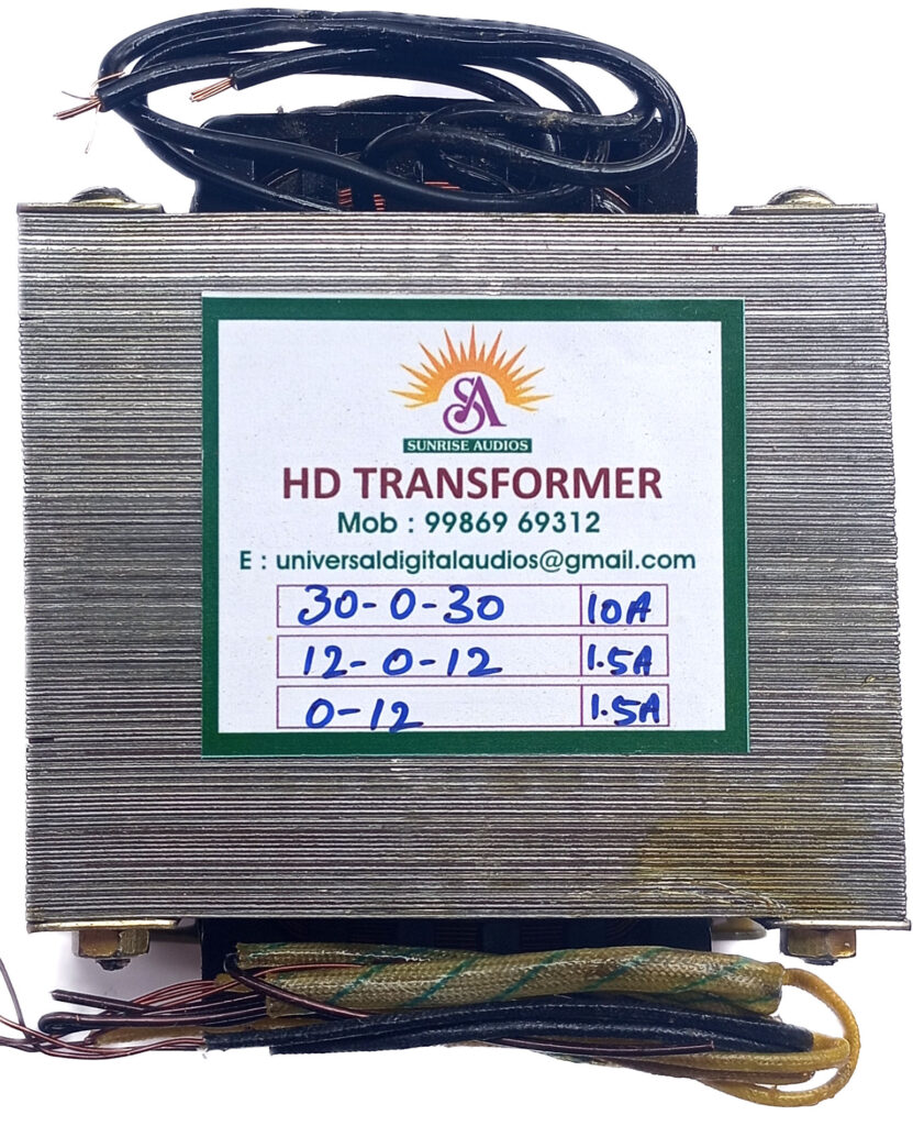 TRANSFORMER 30-0-30 10A / 12-0-12 2A / 0-12 2A – Universal Digital Audios