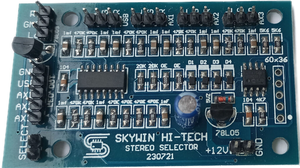 Skywin Hi-Tech Stereo Input Source Selector Board – Universal Digital Audios